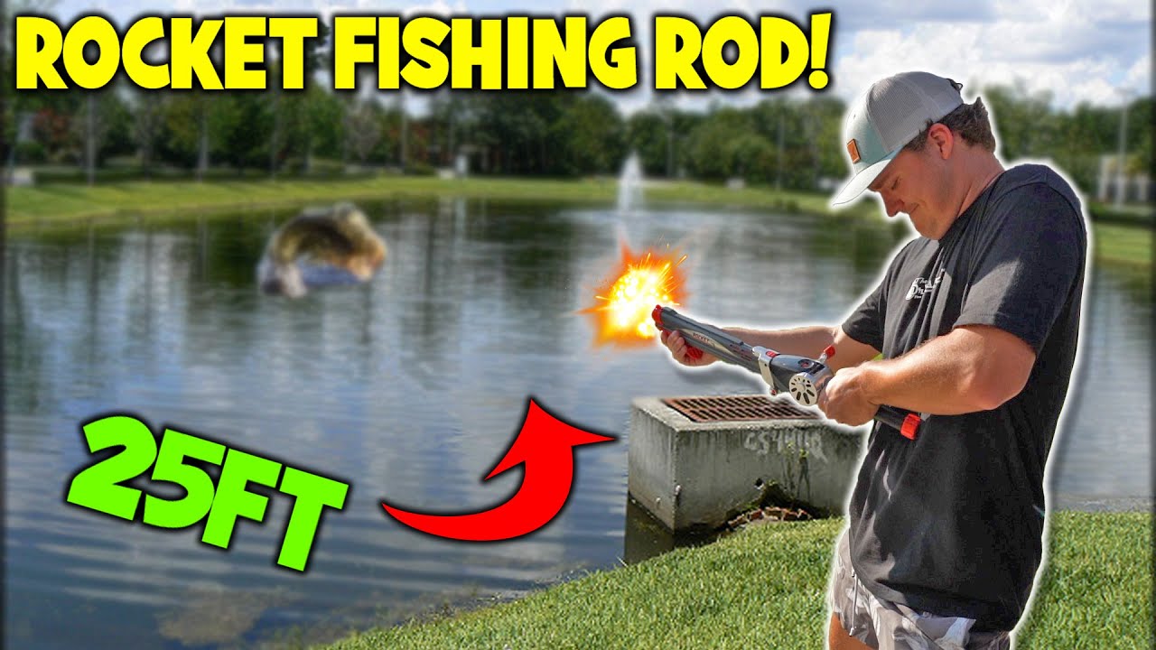 Testing the Rocket Fishing Rod.... It ACTUALLY WORKS!! - YouTube