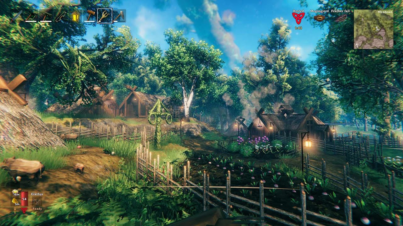 Valheim - "The Pig Farm" fully decorated, Xbox, no mods - YouTube