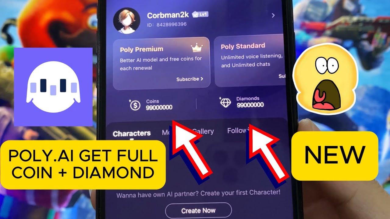 POLY AI MOD++ GET FULL DIAMOND + COINS FULL VIDEO (NEW 2025) #polyai # ...