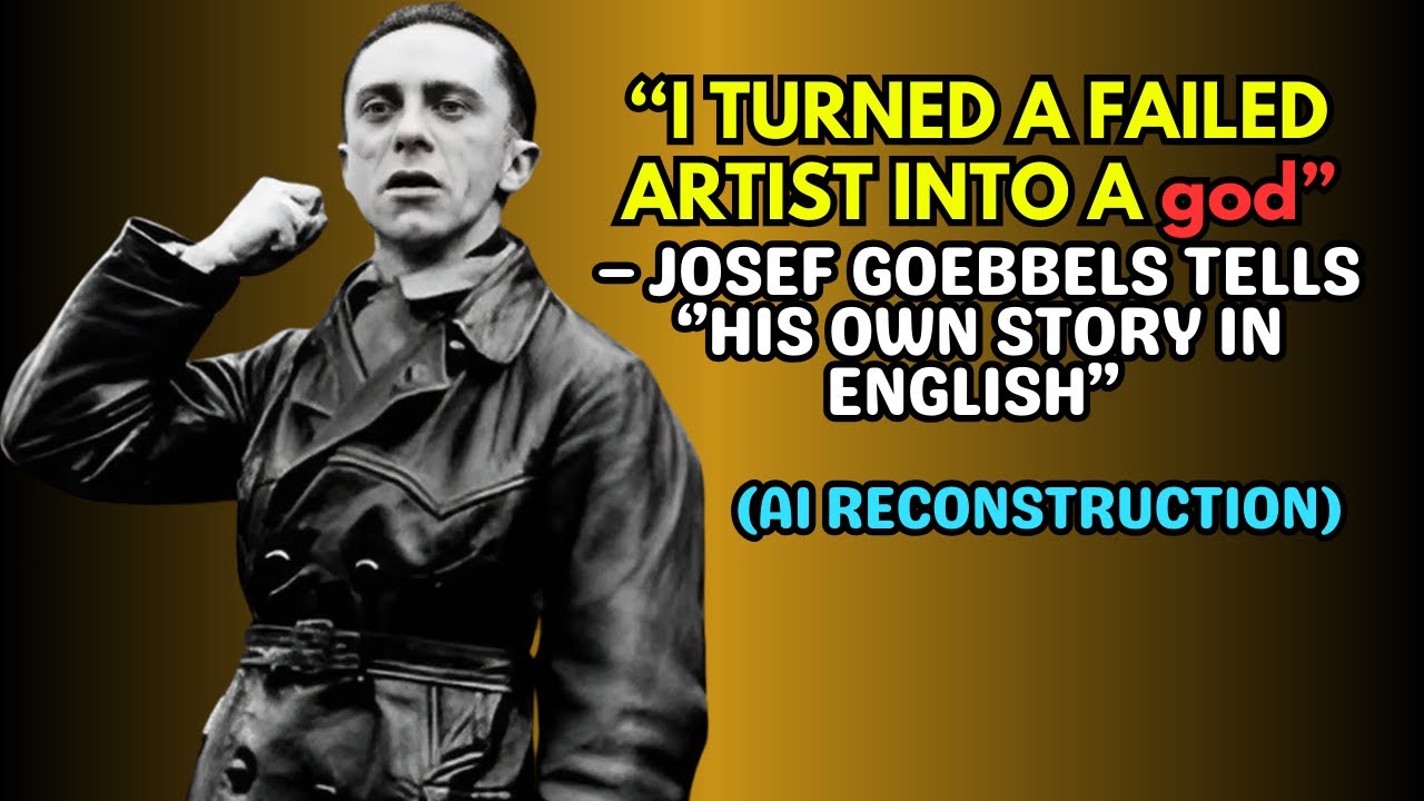 Josef Goebbels in English AI– “My Own Words” (The Afterlife Diaries EP ...