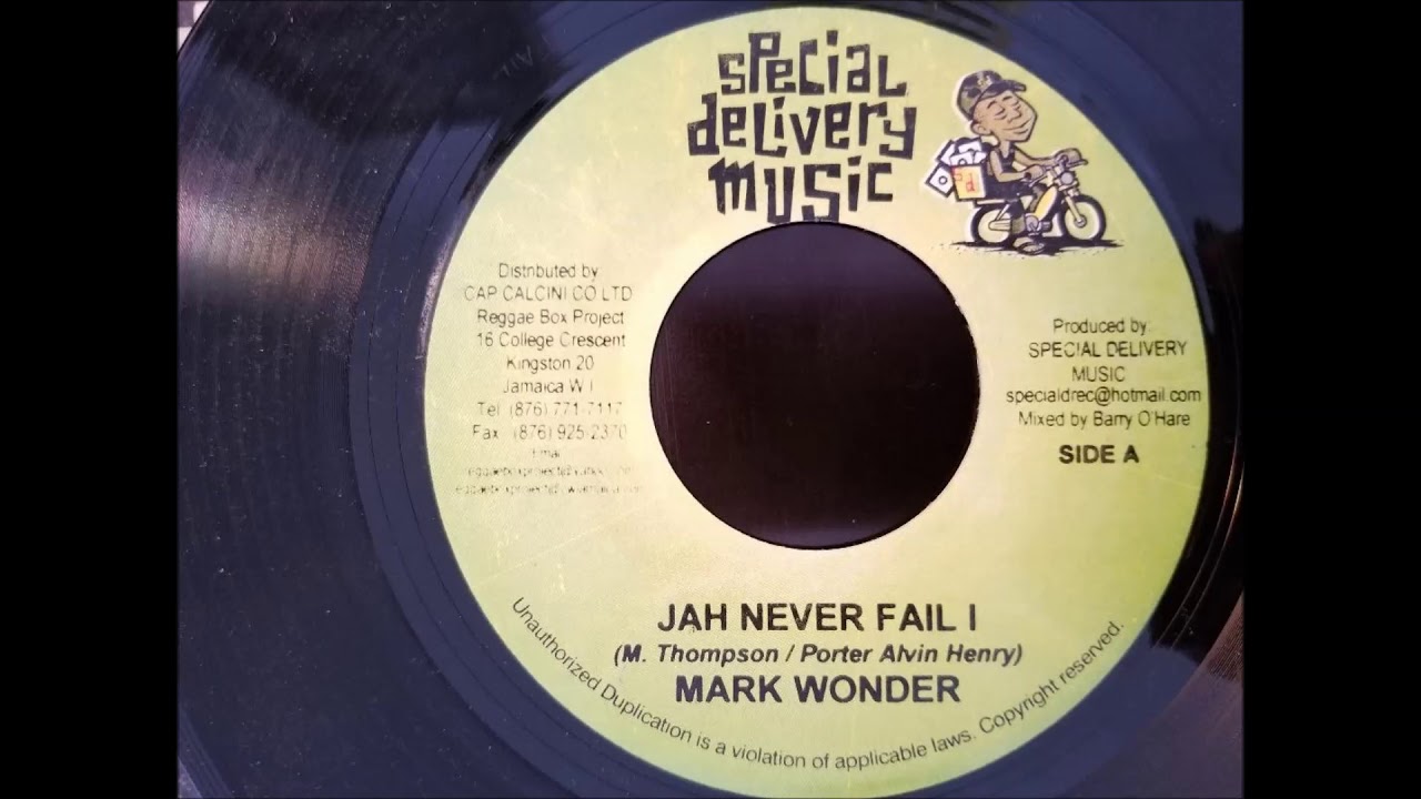 Mark Wonder - Jah Never Fail I - Special Delivery 7" (Dis Ya Time ...