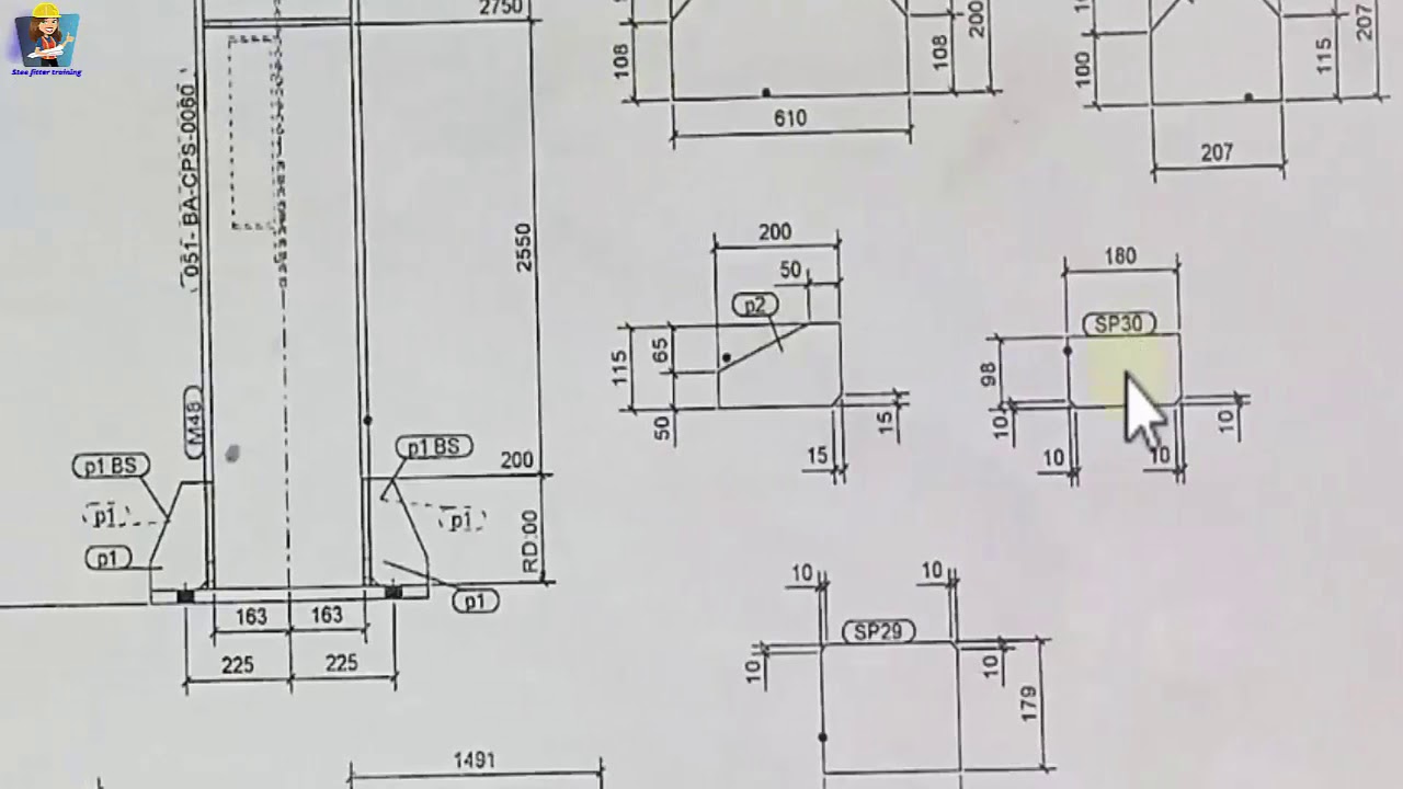 steel structural drawing basic information / स्ट्रक्चर ड्राइंग देखना ...