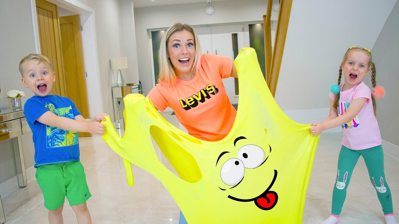 Gaby and Alex make a Giant Slime - YouTube
