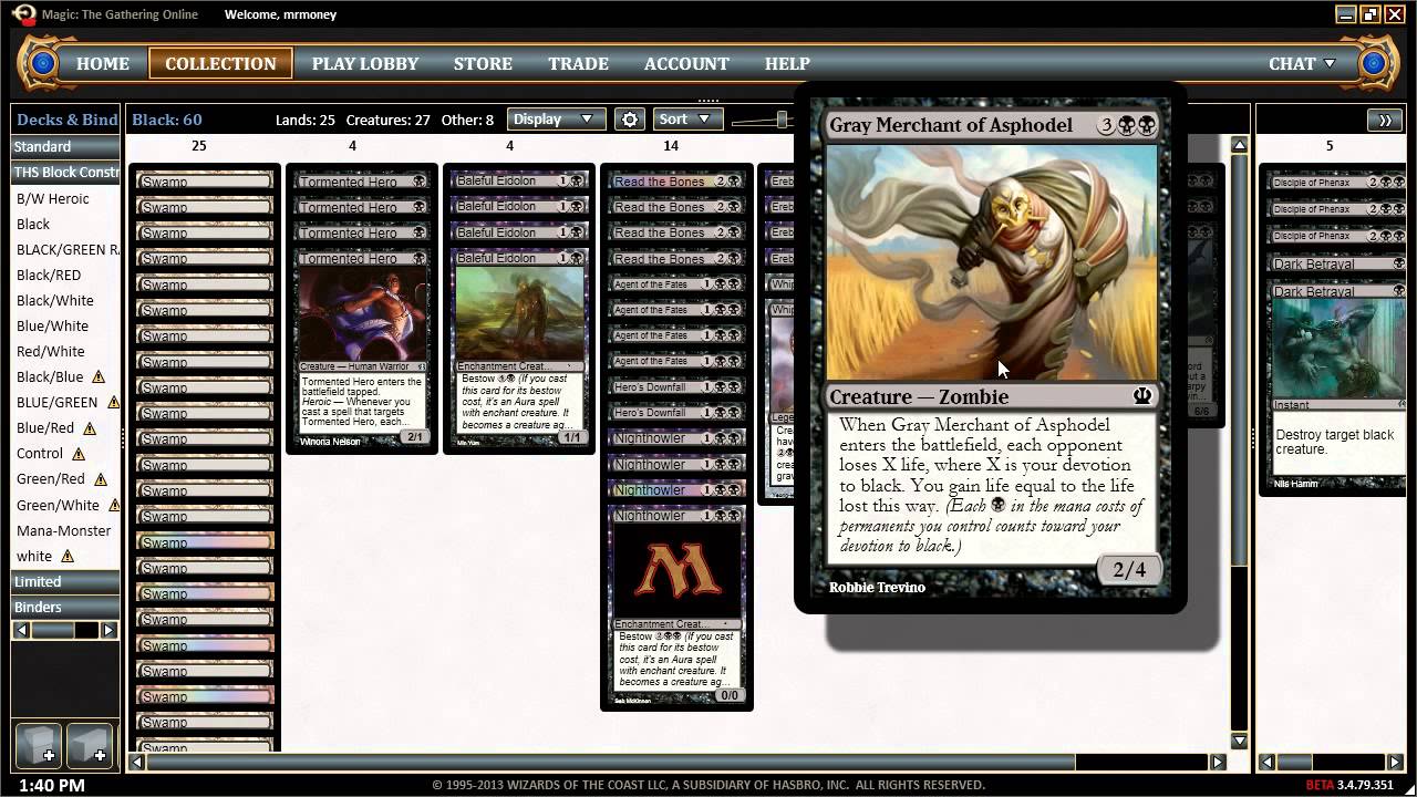 Theros block Deck Tech: Mono black devotion - YouTube