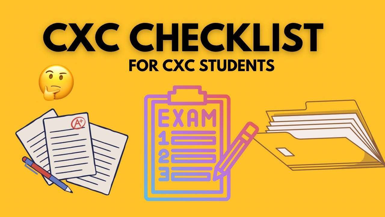 CXC Checklist for CXC students 2025! - YouTube