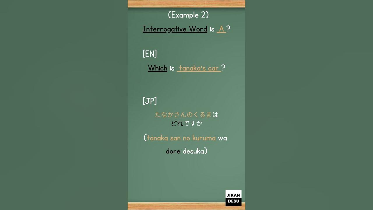 N5 0021 Sentence Pattern WA Interrogative Word DESUKA YouTube n5-0021-sentence-pattern-wa-interrogative-word-desuka-youtube