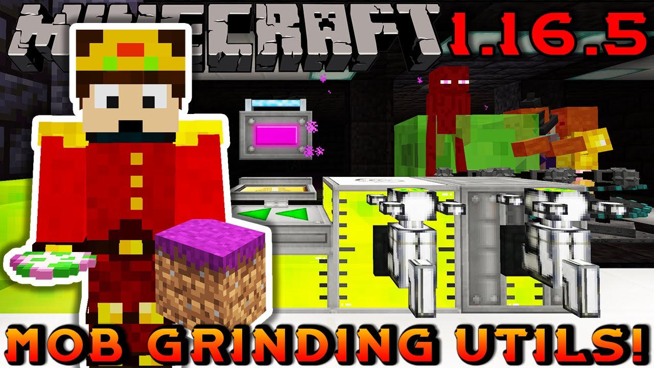 MOB GRINDING UTILS MOD 1.16.5 !!! (Mob Mashers, XP Tanks) | Minecraft ...