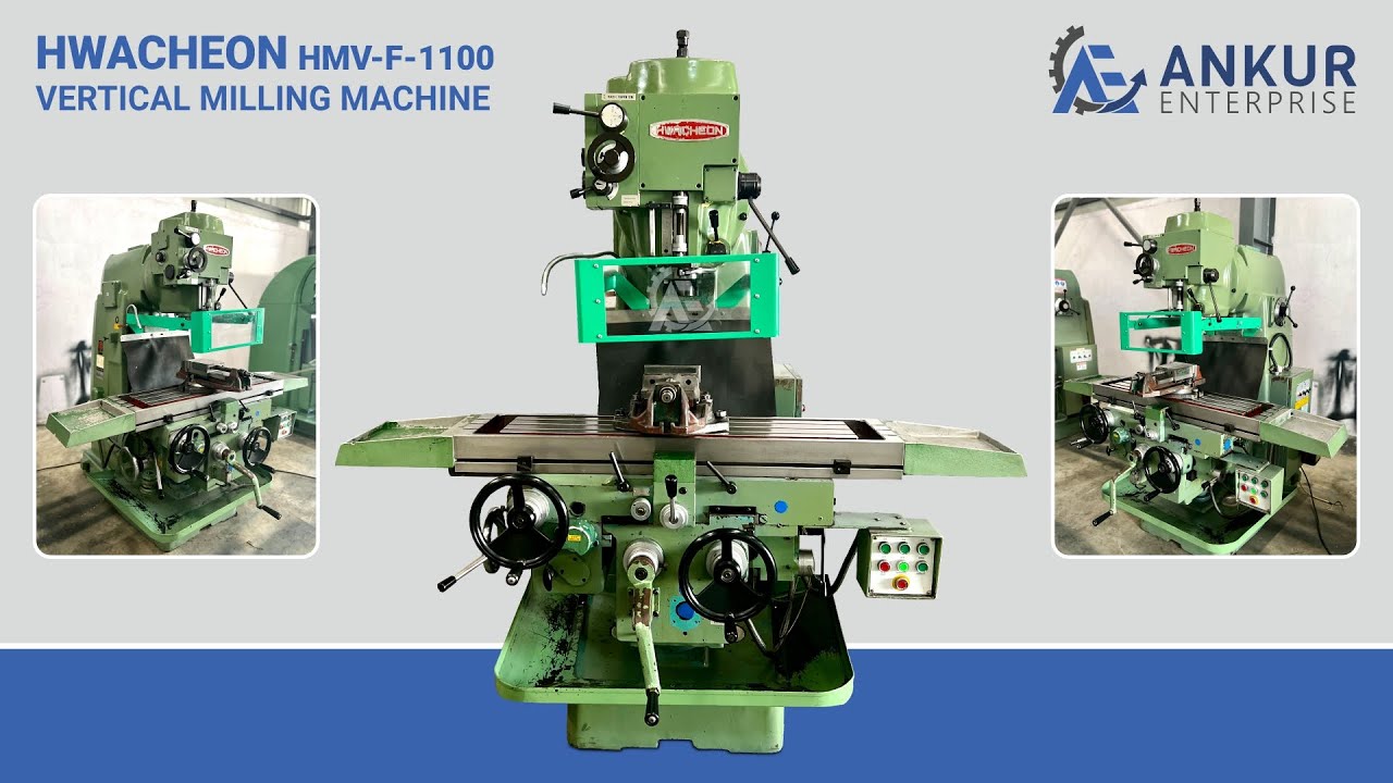 Hwacheon HMV-F-1100 Verical Milling machine - Table 1100 mm x 280 mm ...