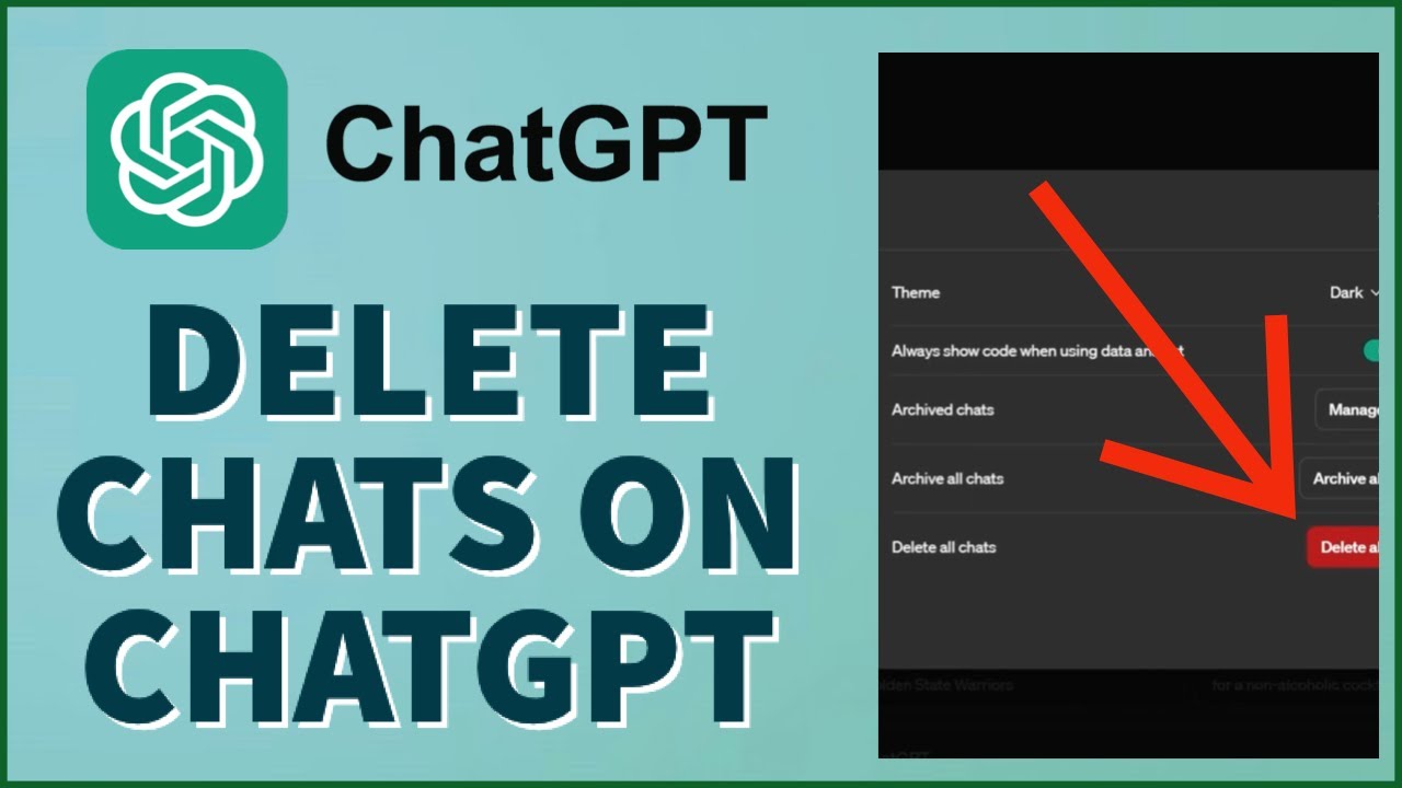 How to Delete a Chat on ChatGPT 2024 | Remove a Chat on ChatGPT - YouTube