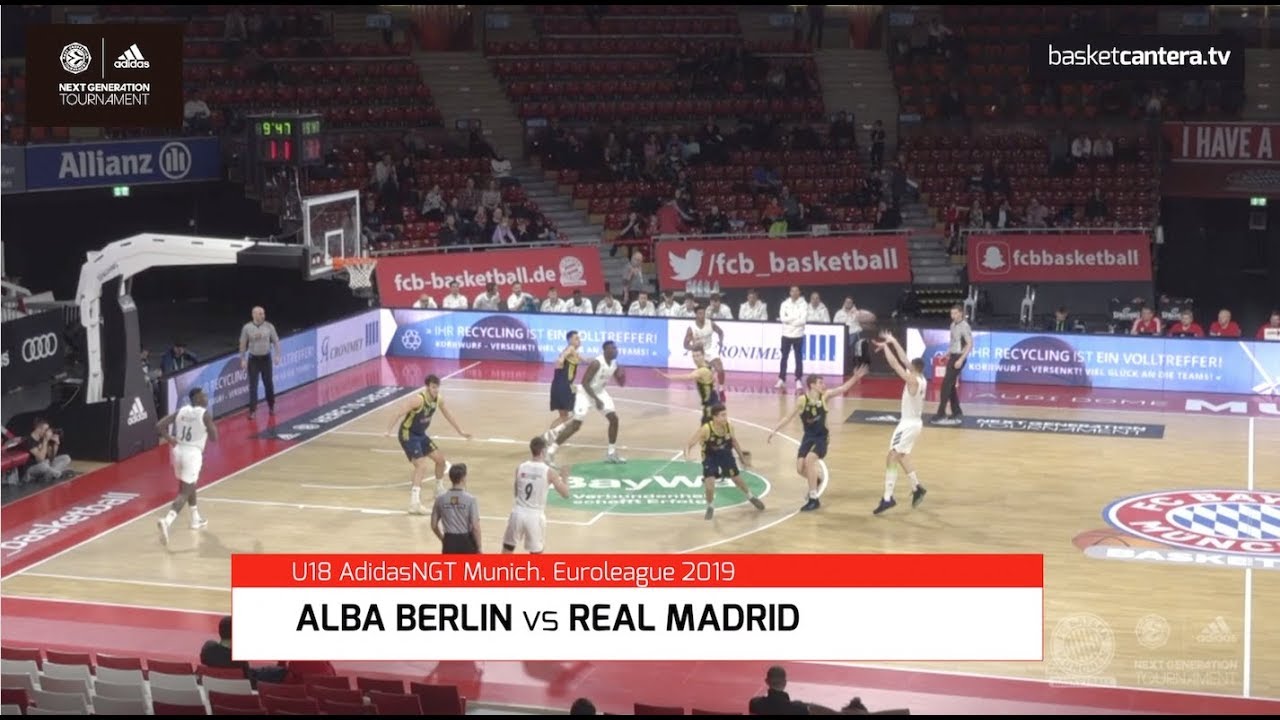 U18 "ALBA BERLIN vs REAL MADRID".- ANGT-Munich EuroLeague 2019 ...