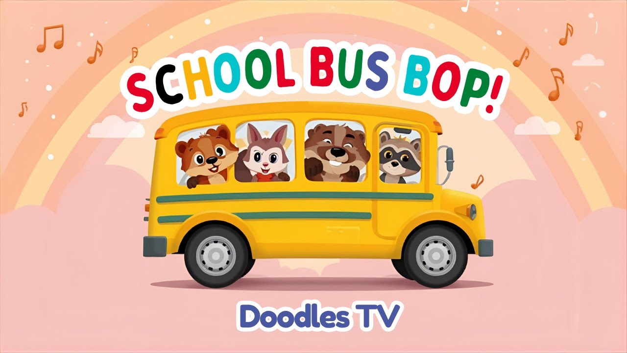 Baby Beaver’s School Bus Bop 🚌 | Learn Vehicles & Counting for Kids ...