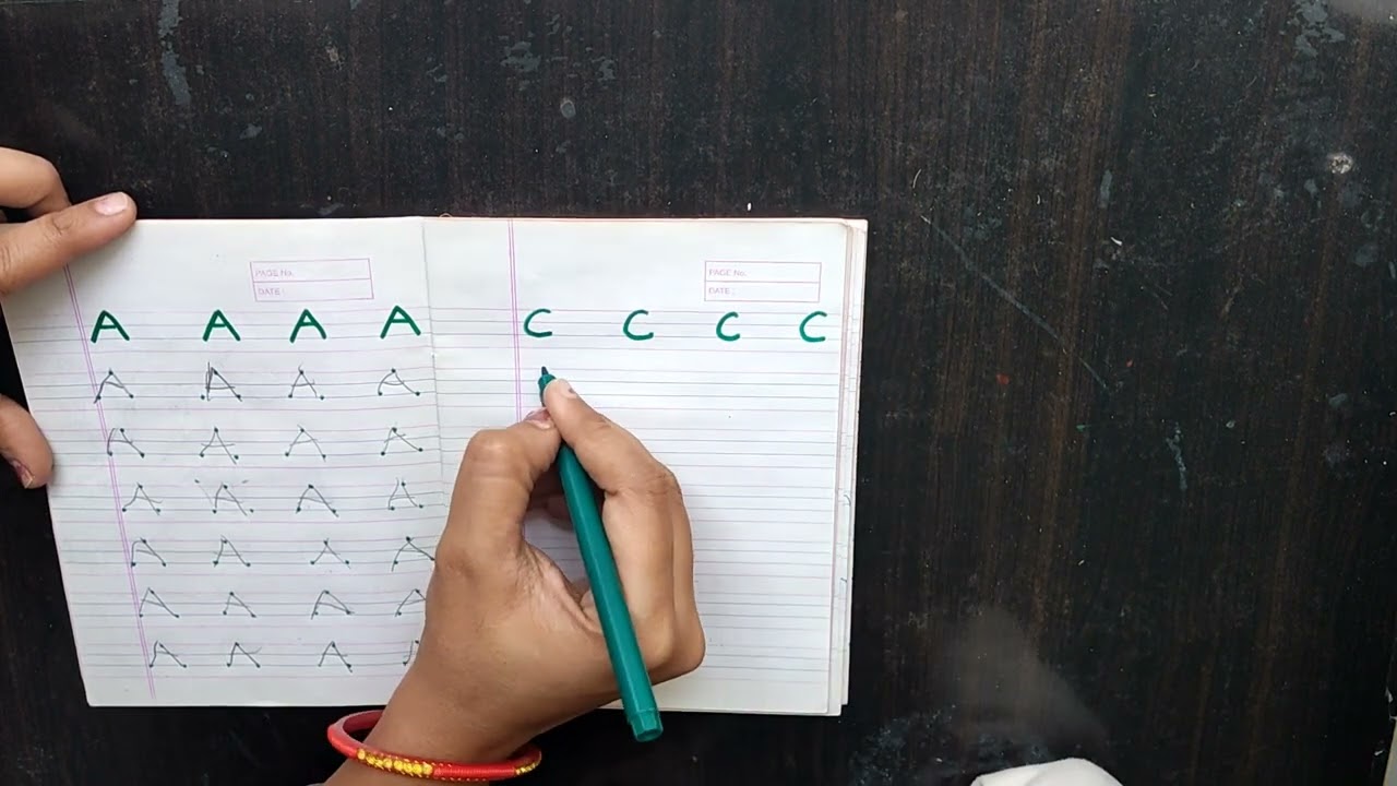 Practice of "ABCDEF" letter in Alphabet ||"ABCDEF" letter ki pehchan ...