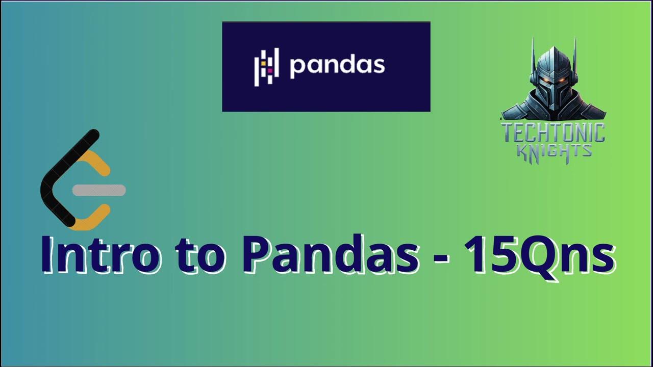 LeetCode | Day 0 | Intro to Pandas | easy | - YouTube