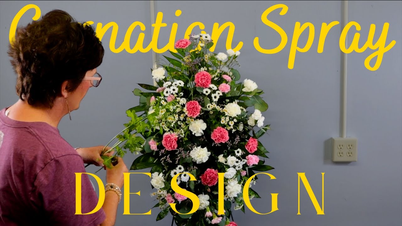Pink Carnation Spray Design! - YouTube