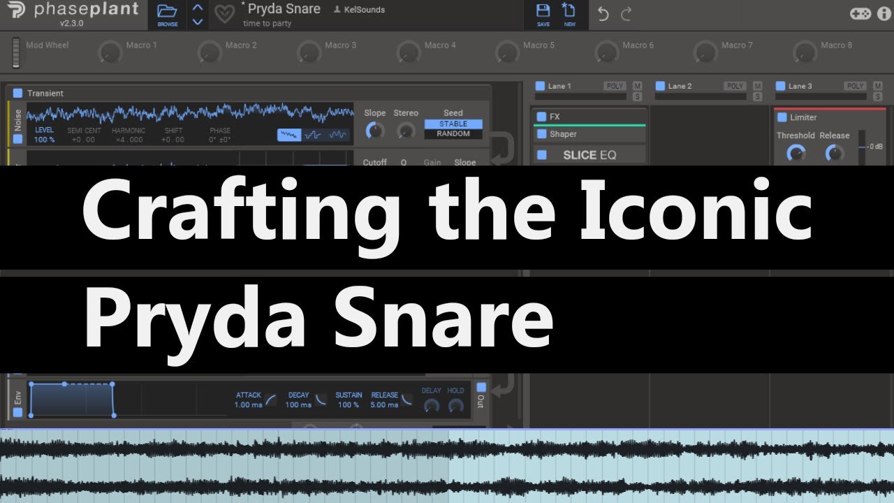 Crafting the Iconic Pryda Snare in Phase Plant A Step by Step Guide ...