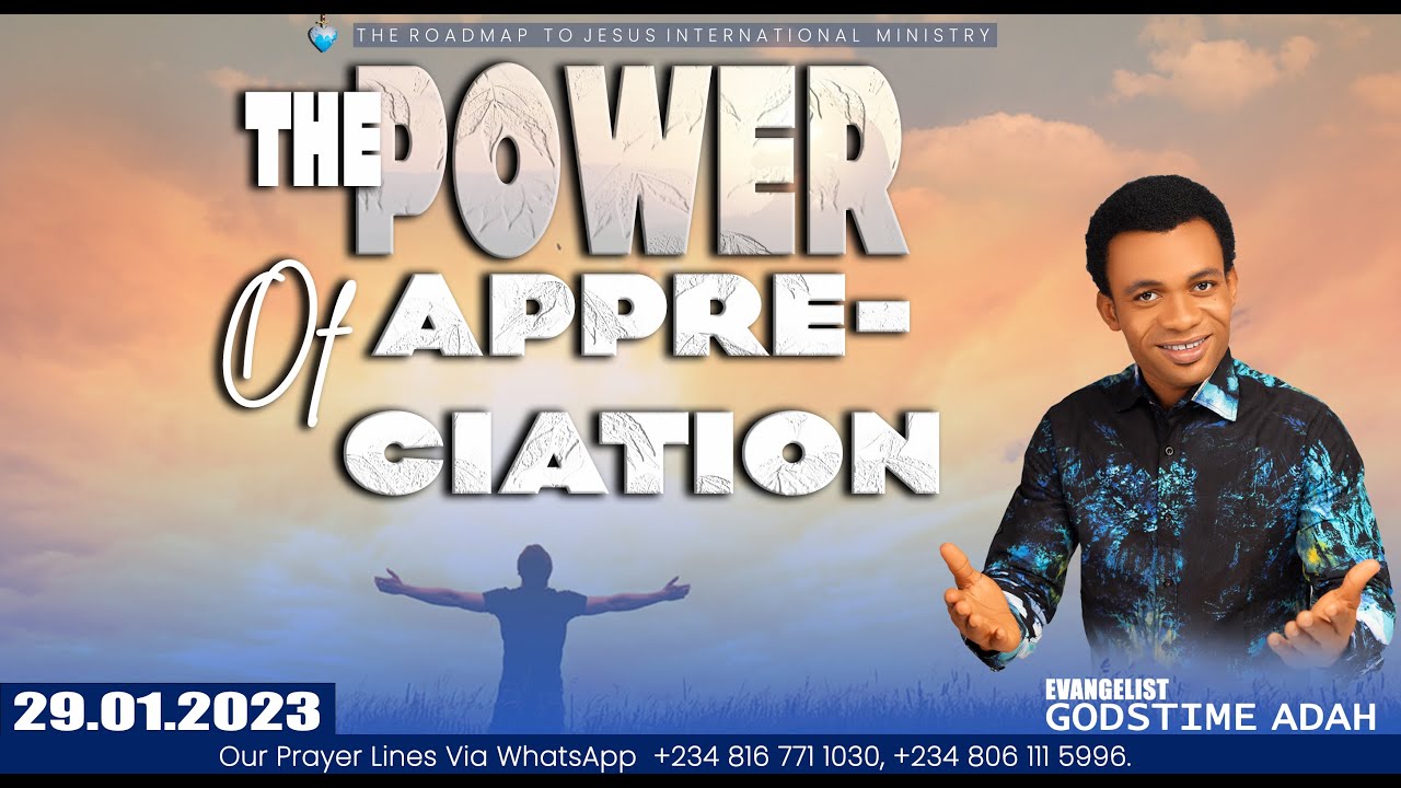THE POWER OF APPRECIATION (MORNING PRAYER 29TH JANUARY, 2023) - YouTube