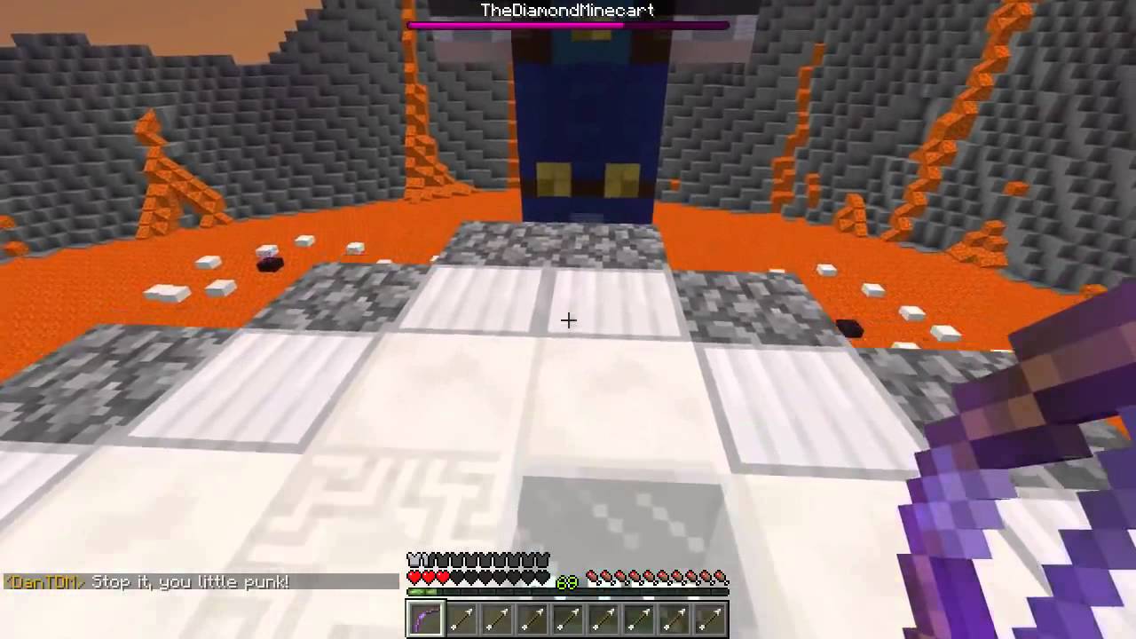 Minecraft GIANT DANTDM BOSS BATTLE!! YouTube - YouTube