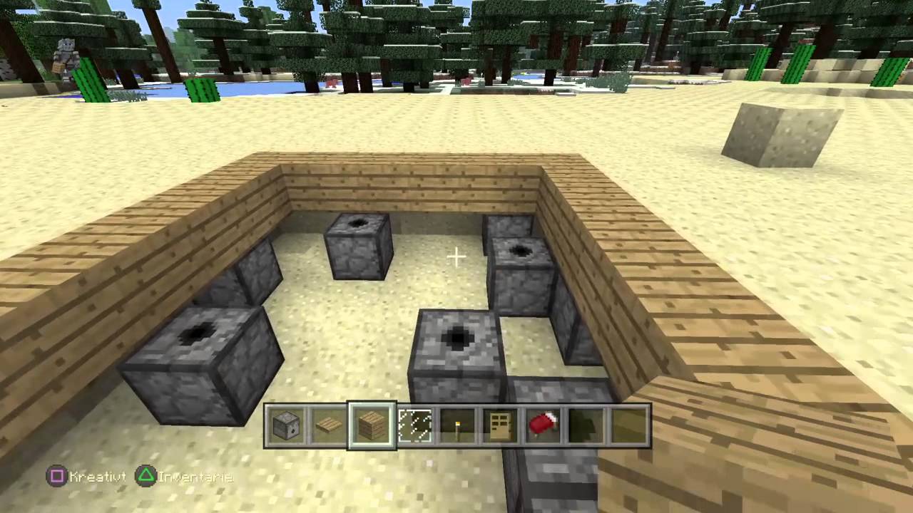 Minecraft: how to make a mine field - YouTube