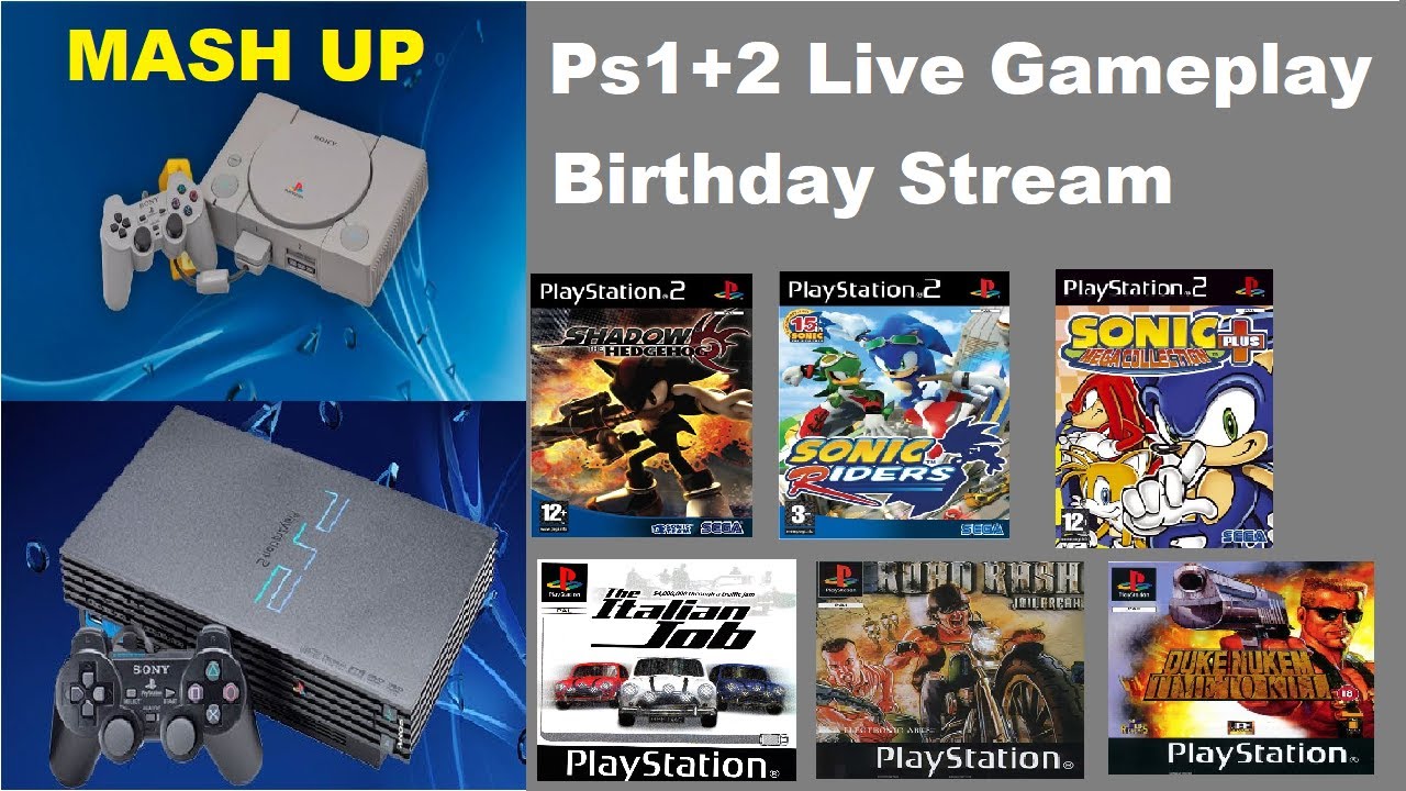 Birthday Stream Ps1/Ps2 Mash up Live Gameplay - YouTube