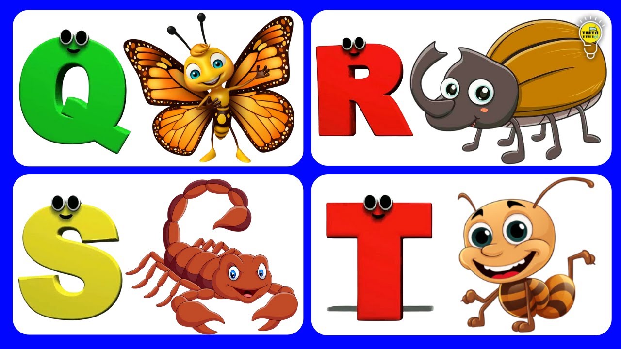 Abc Insect Song | A to Z Insects Song | Insects Alphabet song | Phonics ...