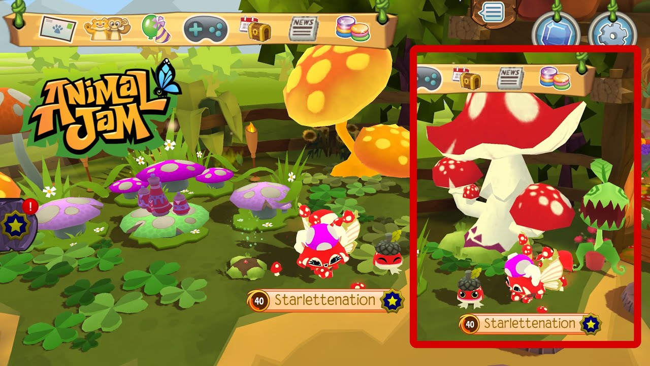 🍄 The Process Of Growing A Toadstool Mushroom On Animal Jam! 🍄 - YouTube
