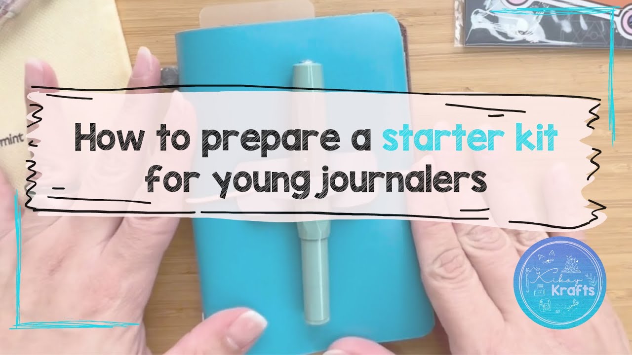 How to set up a starter journal notebook for a young journaler - YouTube