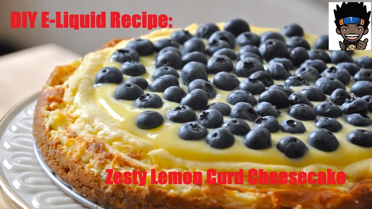 DIY E-Liquid Recipe: Zesty Blueberry Lemon Curd Cheesecake - YouTube