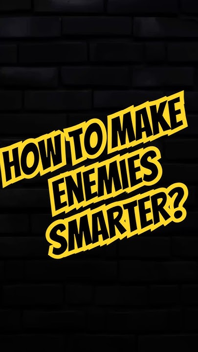 How game developers make enemies smarter #unity #gamedesign - YouTube