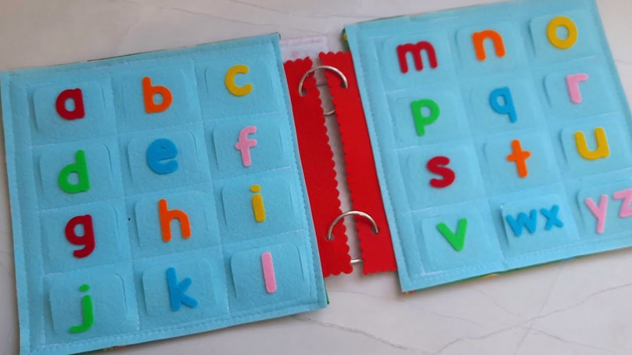 How to Make: ABC Lift the Flap Felt Activity Busy book sensory book ...