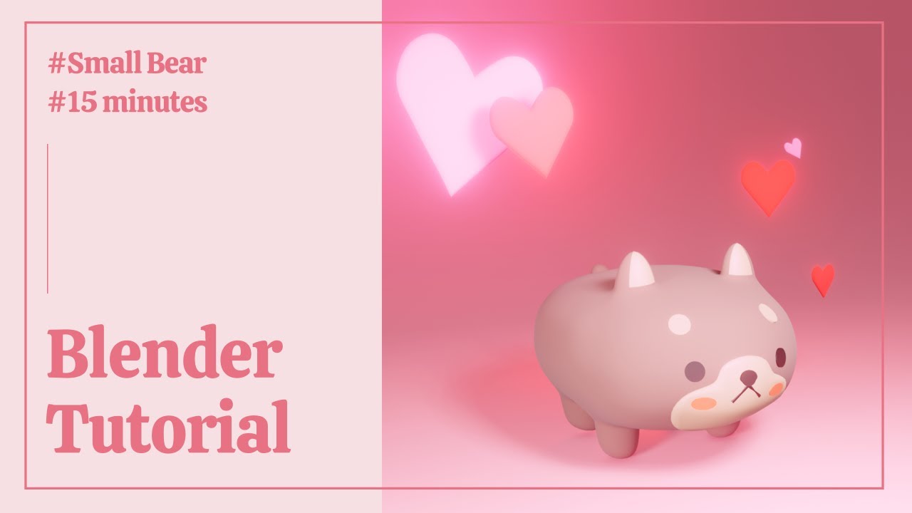 [15min Tutorial] How to make a small bear in blender - YouTube
