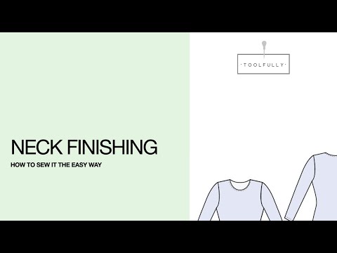 Sewing, Easy Neck finishing. - YouTube