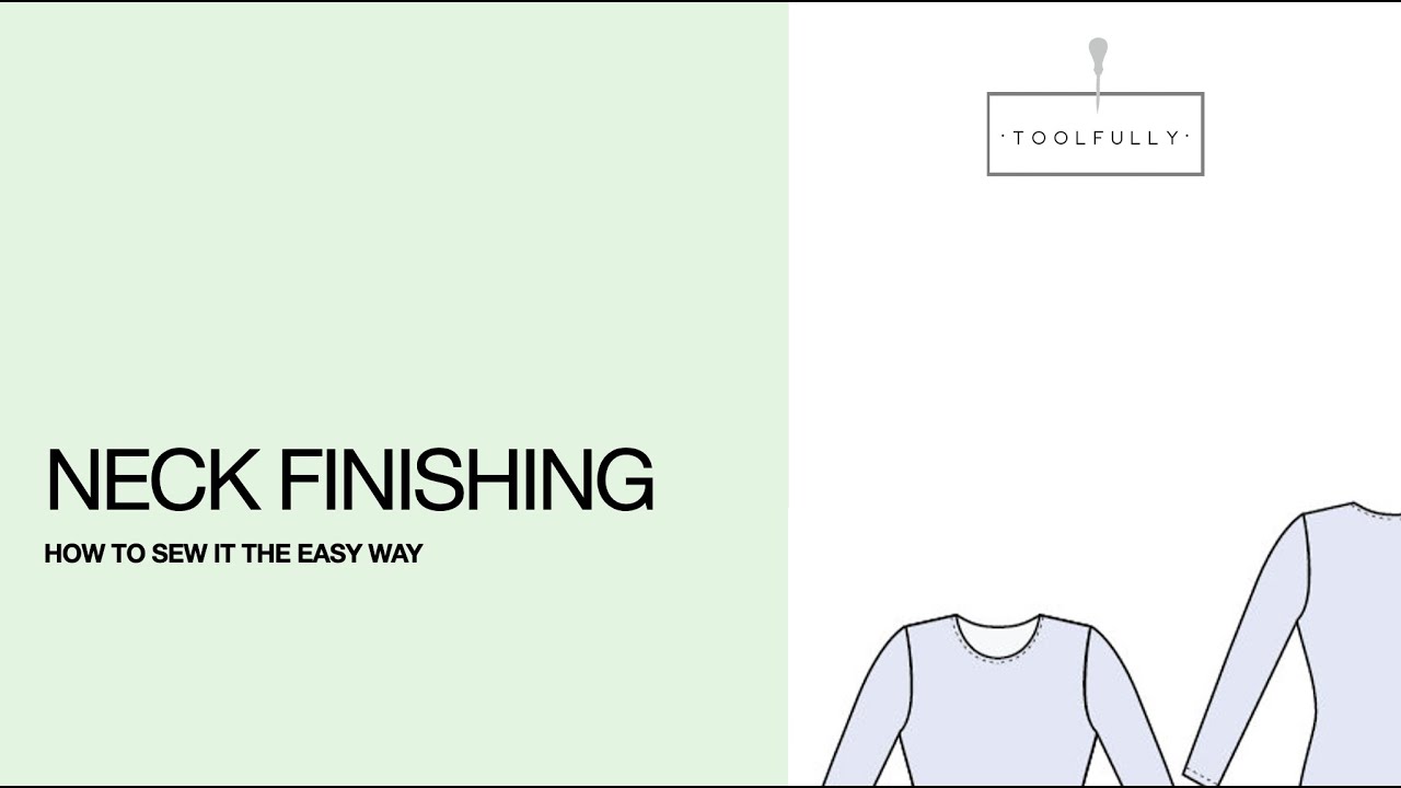 Sewing an easy neck finishing. 180th. - YouTube