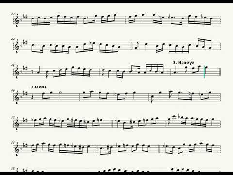 Karcığar Peşrev - Tatyos (1.2.3.4. Hane ve Teslim) Nota Eşliğinde İcrâ (Ahenk: Kız Neyi - B)