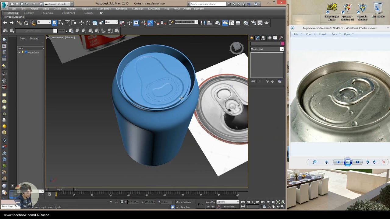 3d modeling coke in can_part3 - YouTube