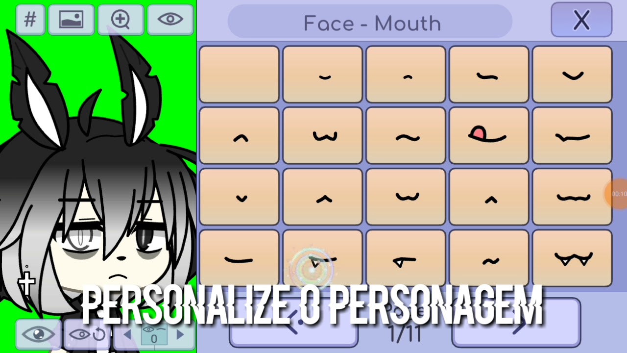 Como mexer a boca Gacha life - YouTube