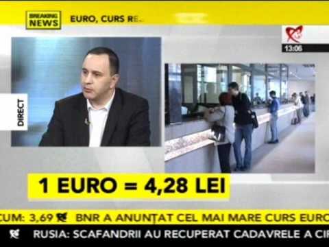 Cel mai mare curs euro-leu din 2011 - YouTube