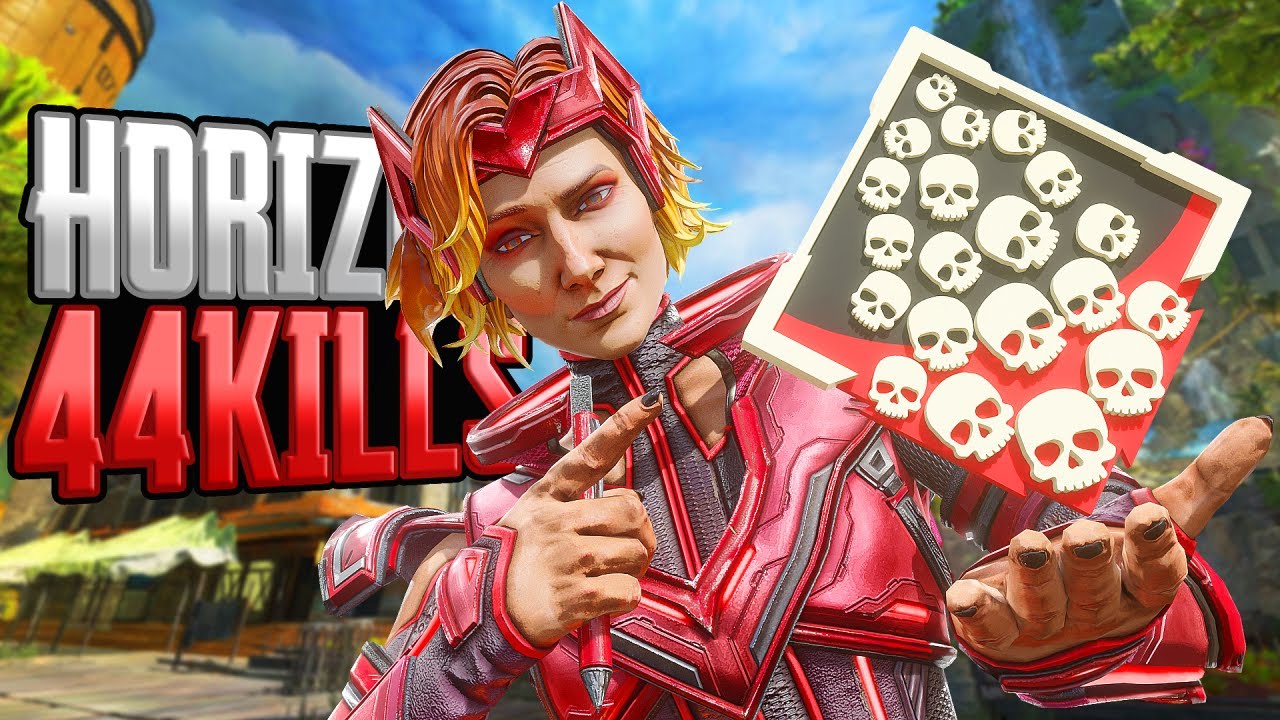 INSANE Horizon 44 KILLS and 9K Damage Apex Legends Gameplay Season 22 ...
