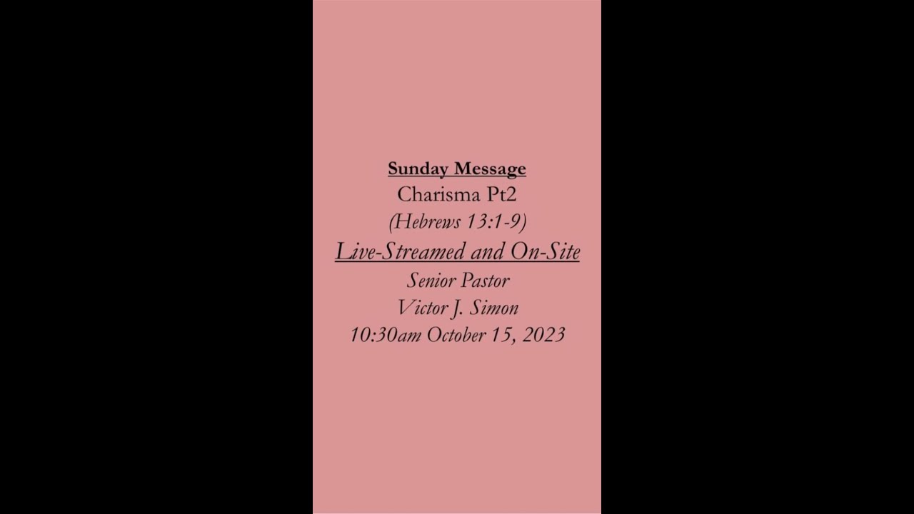 Charisma Pt2 Power House Church of God 10152023 - YouTube