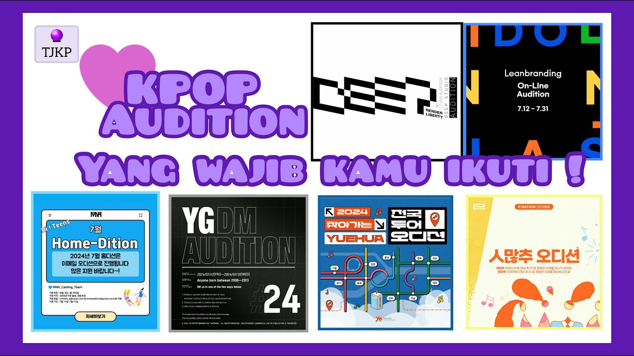 2024 KPOP AUDITION | ADA AUDISI DARI YG ENT, YEUHUA ENT, PNATION, LEANBRANDING, MNH ENT, DEEP ...