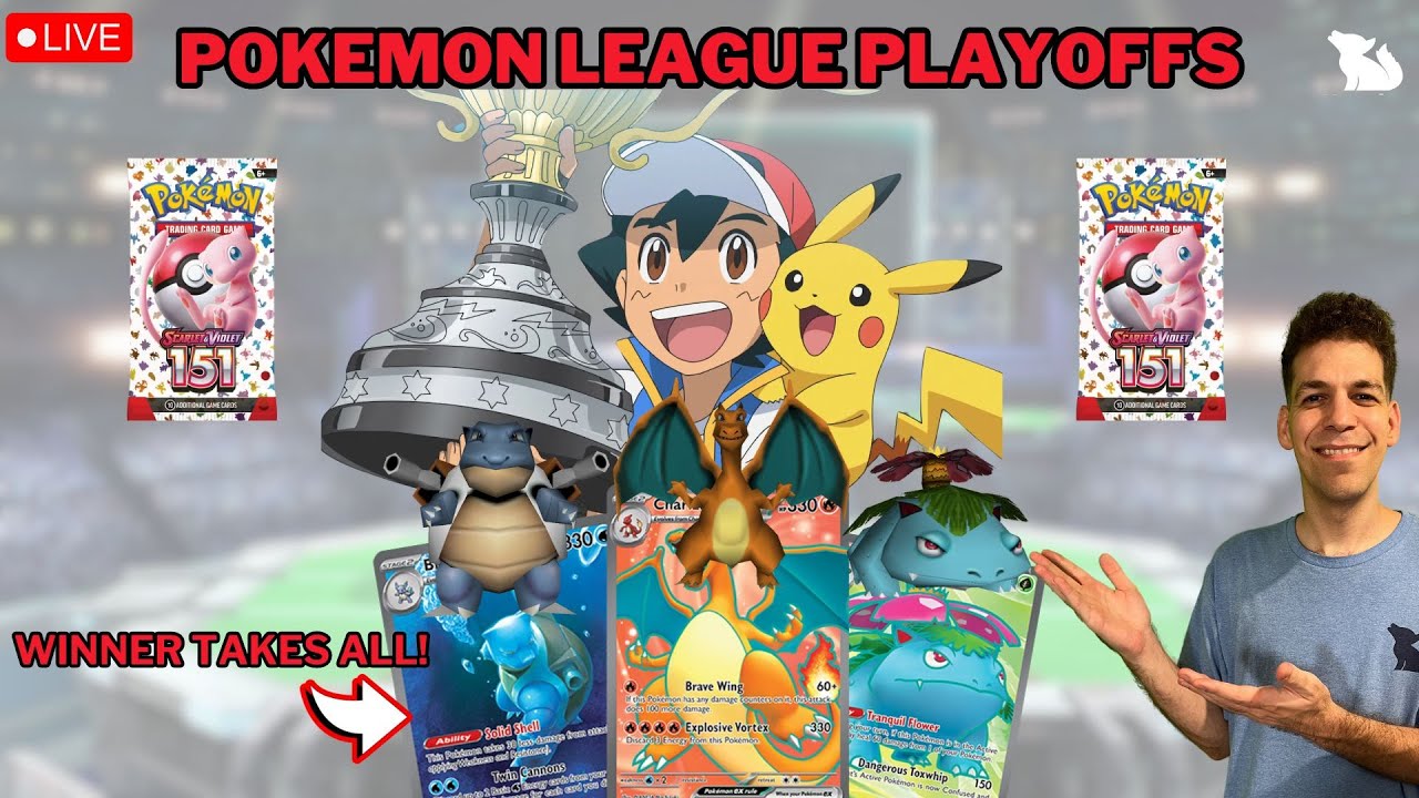 Pokemon Pack Battle League Playoffs | Winner Takes All Cards! (BIG ...