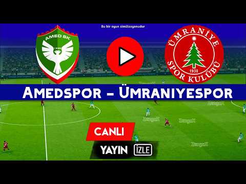 Amedspor - Ümraniyespor MAÇ ÖZETİ | eFootball Türkçe Simülasyon