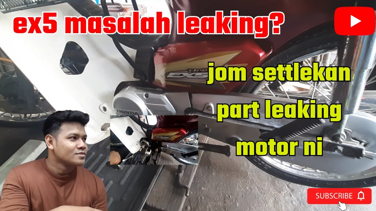settlekan masalah leaking pada ex5 ni | ex5 dream leaking minyak hitam | honda ex5 - YouTube