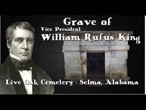 Grave of Vice President William Rufus King - Old Live Oak Cemetery ...