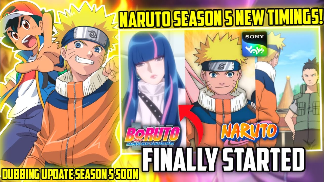 Naruto New Episode Update Season 5 Soon on Sony Yay!🔥 || New Timings ...