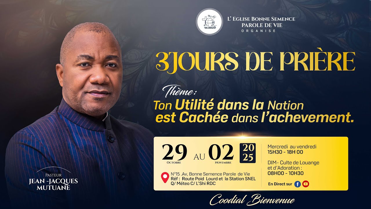 J2 | TON UTILITE DANS LA NATION EST CACHEE DANS CE QUE TU ACHEVES ...