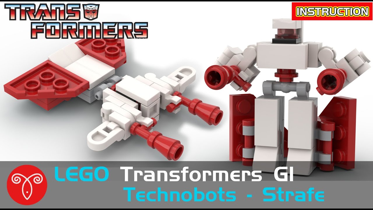 Lego Transformers MOC G1 Computron/Technobots Strafe Instruction How to ...