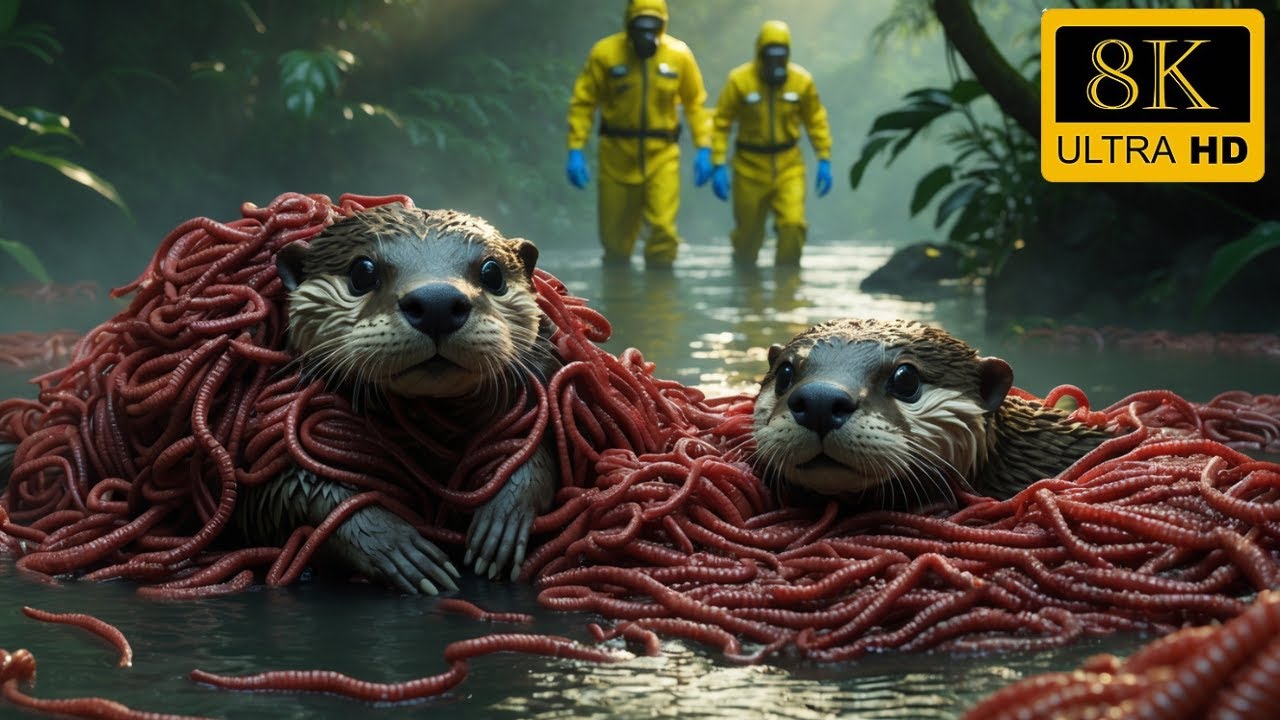 Rescuing otters from strange creatures - YouTube