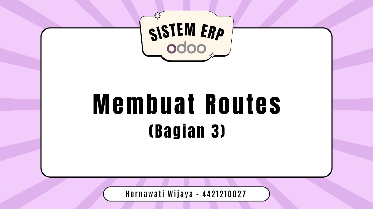 Tutorial Membuat Routes - Odoo 16 - YouTube