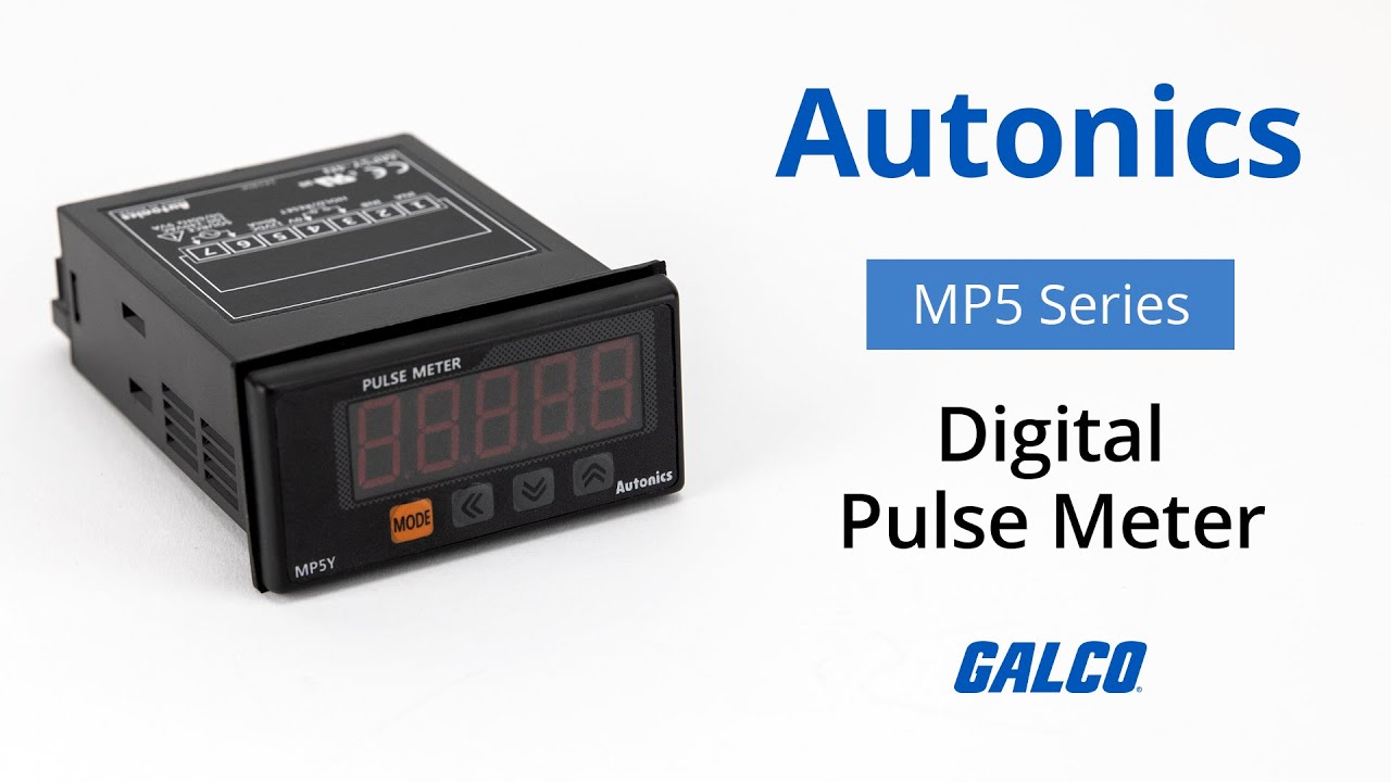 Autonics MP5 Series, Digital Pulse Meter - YouTube