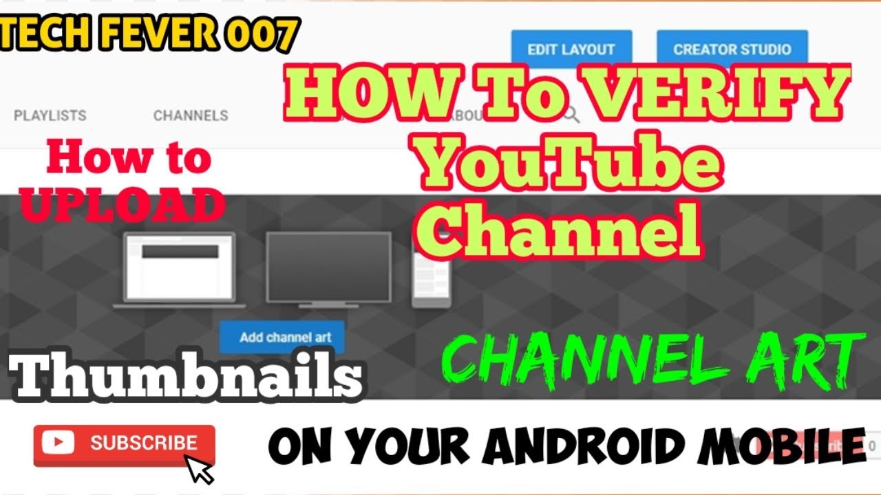 How to VERIFY My YouTube channel. How to UPLOAD Thumbnails & Channel ...
